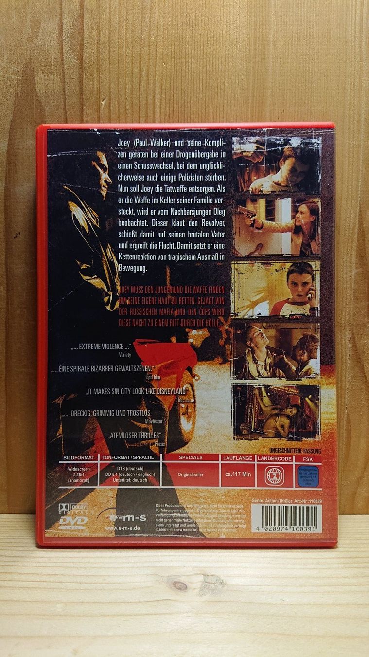 RUNNING SCARED DVD mit Paul Walker (Gebraucht) in Wilderswil für CHF 2.9 – mit Lieferung auf ...