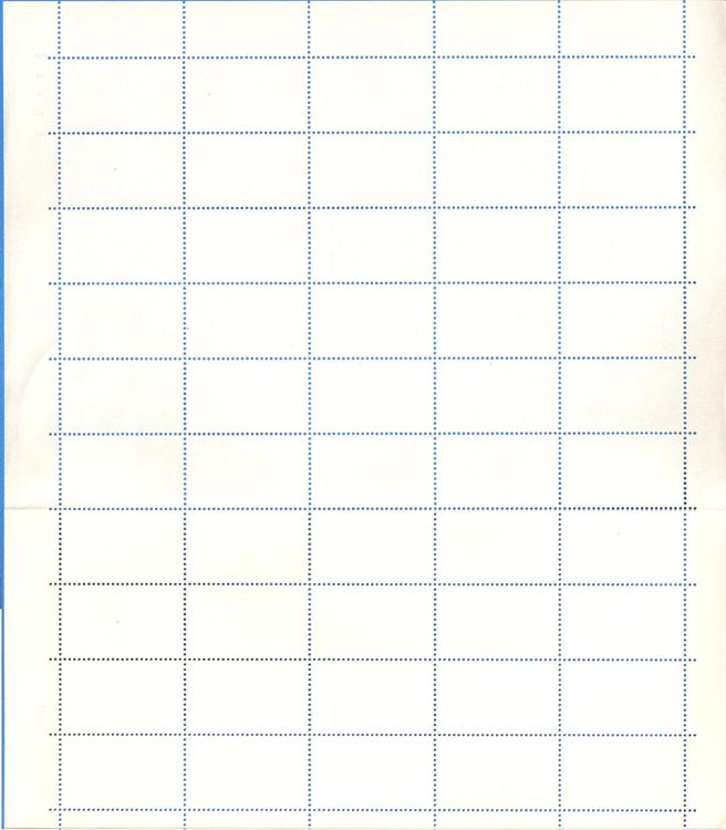 CZECHOSLOVAKIA 1982 - Probedruck - TUS / PTC - Sheet of 50 W (Neu ...