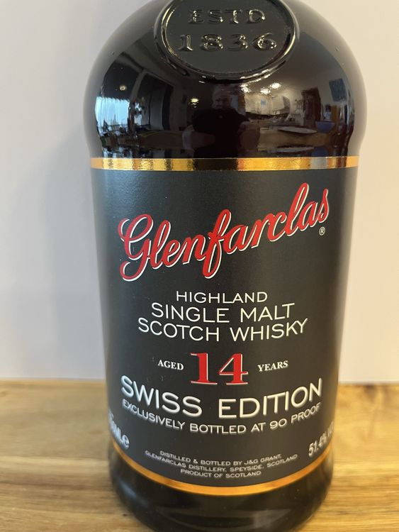 Glenfarclas 14 Jahre Swiss Edition 51.4% Single Malt Whisky (Neu und ...