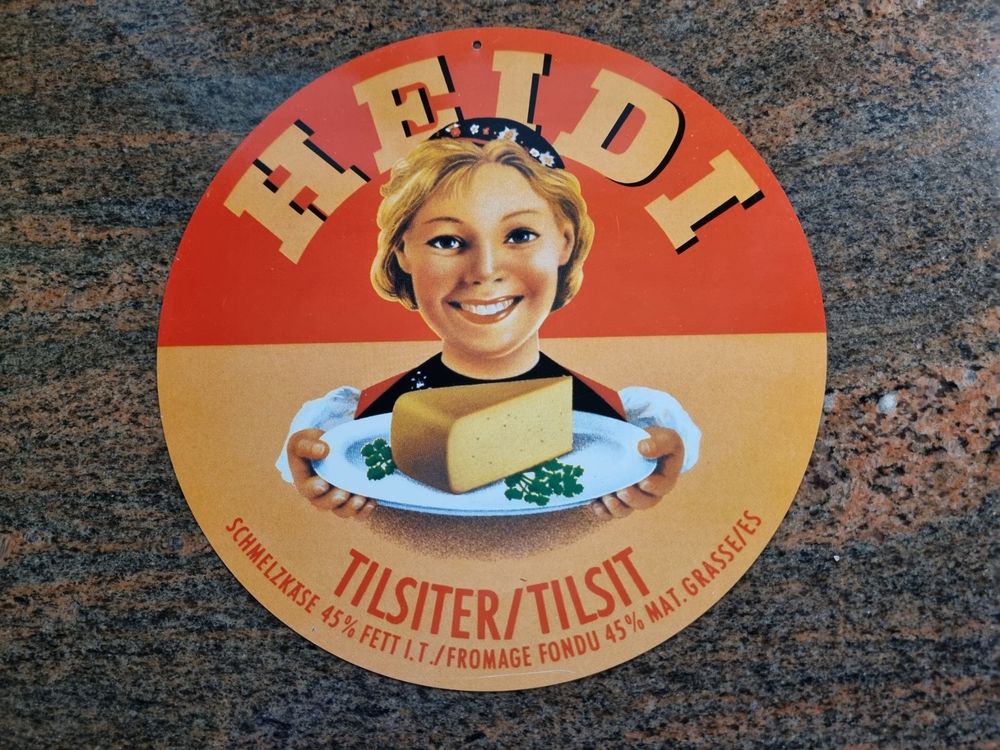 Heidi Tilsiter Schöner Sammlerzustand Blechschild (Gebraucht) in ...