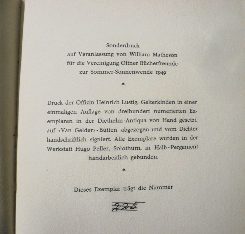 Hans CAROSSA mit Signatur seine Rede zur EhrendoktorWürde 48 (Gebraucht ...