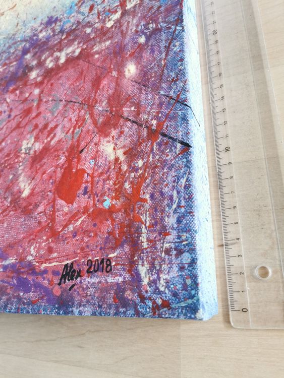 Abstrakte Gemälde signiert (Gebraucht) in Herrliberg für CHF 19 – mit Lieferung auf Ricardo kaufen