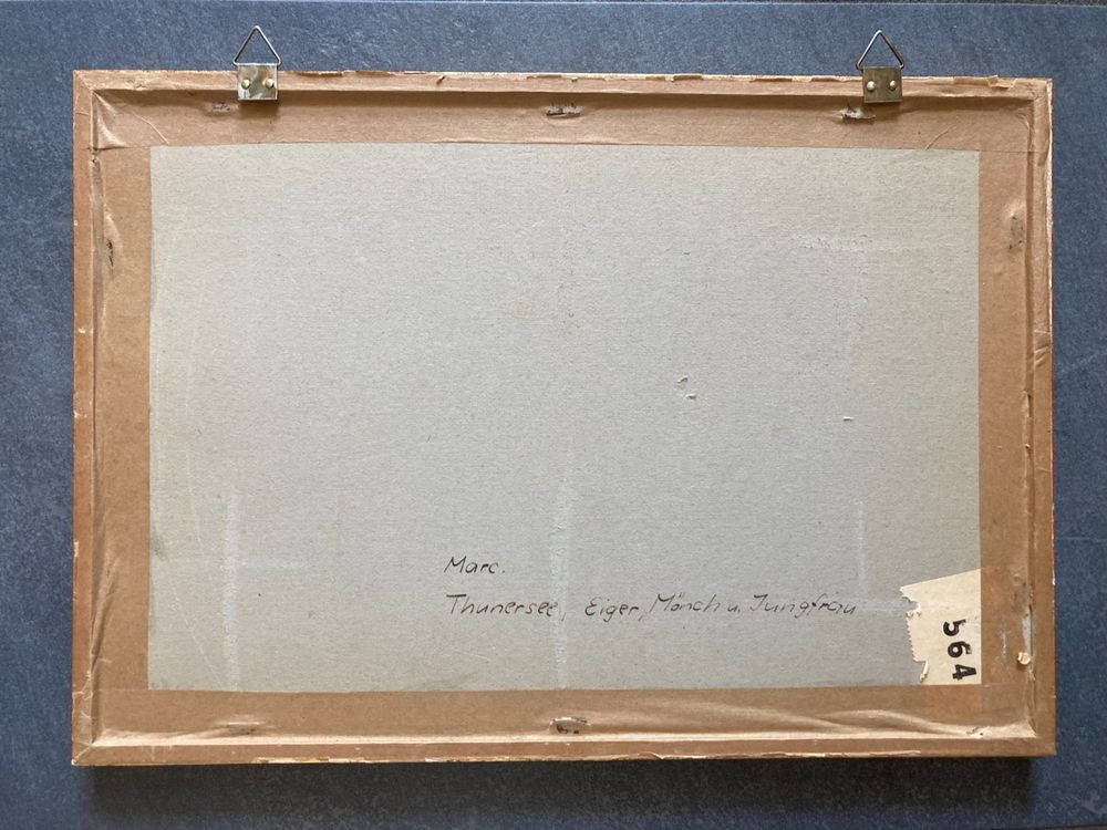 MARC AQUARELL KUNSTDRUCK: THUNERSEE, EIGER, MÖNCH, JUNGFRAU | Kaufen auf Ricardo