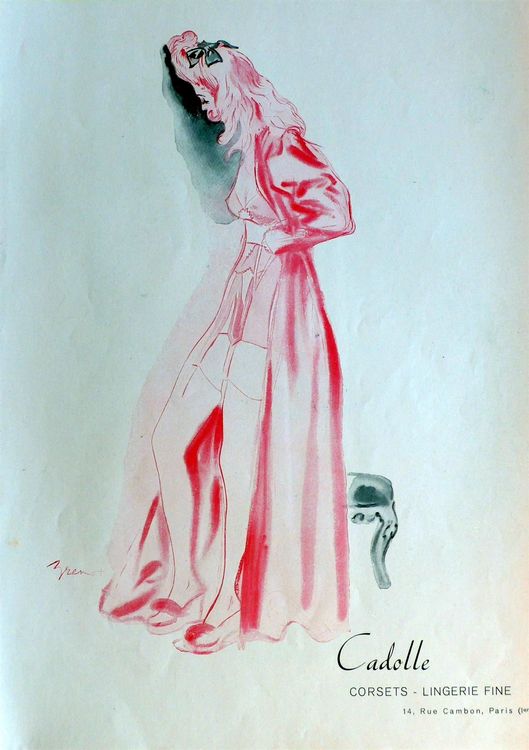 Cadolle Unterwäsche Brenot - Alte Werbung / Publicité 1944 | Kaufen auf ...