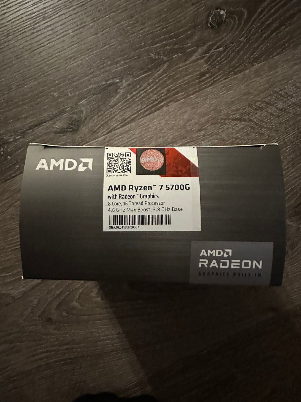 AMD Ryzen 7 5700G AM4 CPU 8 Core, 16 Thread + iGPU (Neu und ...