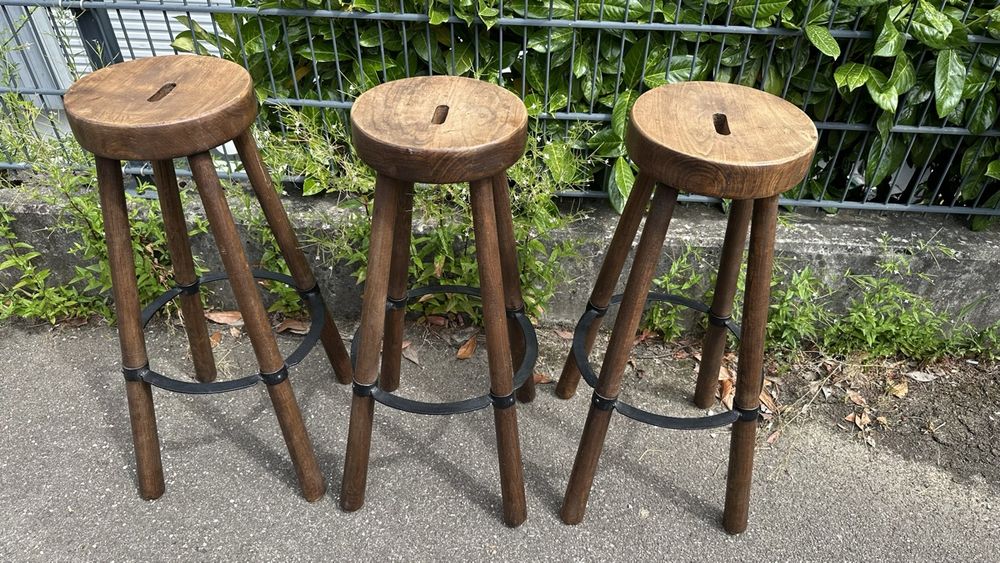 3 alte Barhocker antik Vintage (Gebraucht) in Schönenbuch für CHF 90 ...