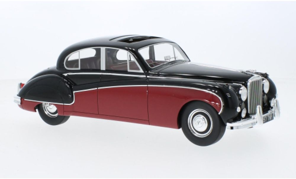 JAGUAR MK VIII RHD 1957 SCHWARZ/ROT 1:18 BOS (Neu und originalverpackt ...
