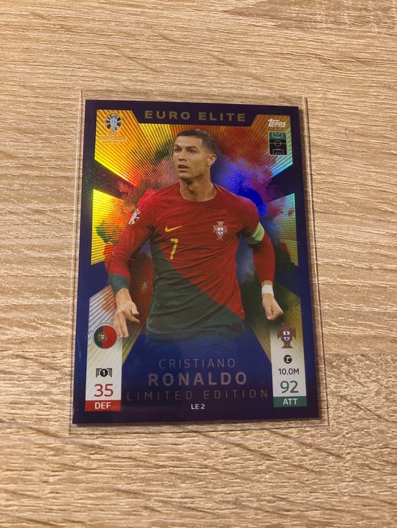 Topps Match Attax EM 2024 Cristiano Ronaldo Limited LE2 (Neu (gemäss Beschreibung)) in Chur für ...