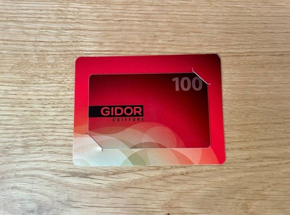 Gidor Coiffure Geschenkkarte CHF 100.- | Kaufen auf Ricardo