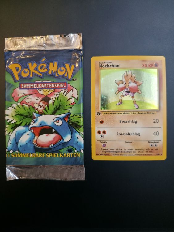 🥊Nokchan First Edition frisch geöffnet Pokemon ab 1 CHF 🥊 (Neu (gemäss ...
