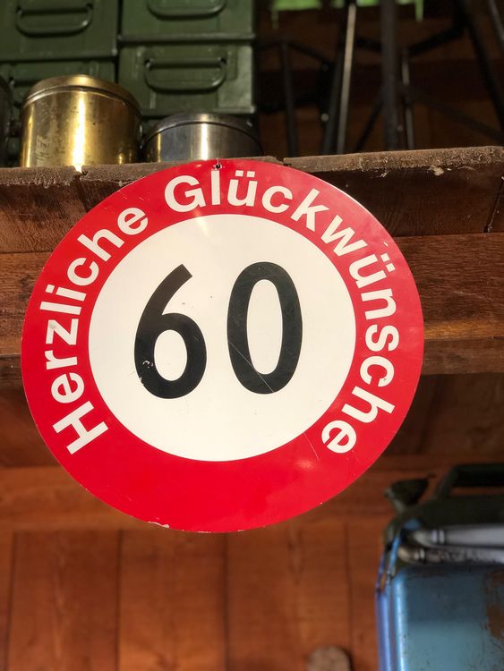 Strassenschild, Verkehrsschild, Herzliche Glückwünsche 60 (Gebraucht ...