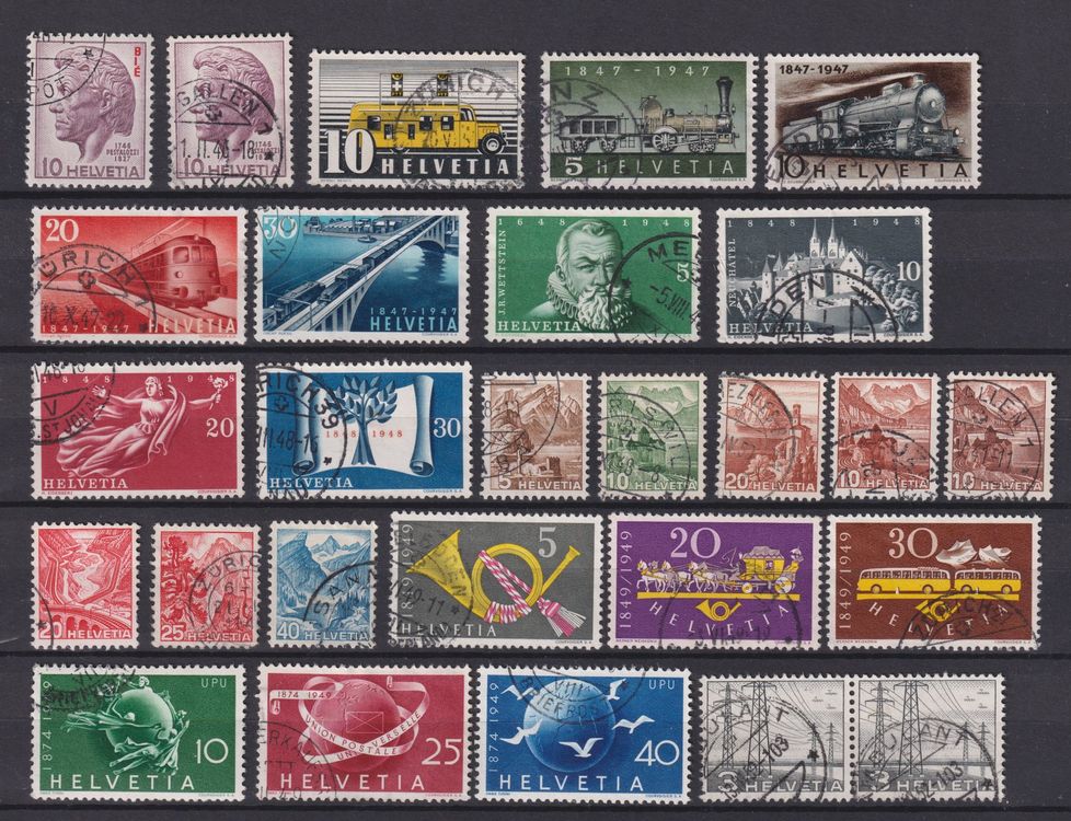 Schweiz einwandfreie Marken + tolle Stempel = Luxus-Sammlung (Gebraucht) in Sarmenstorf für CHF ...