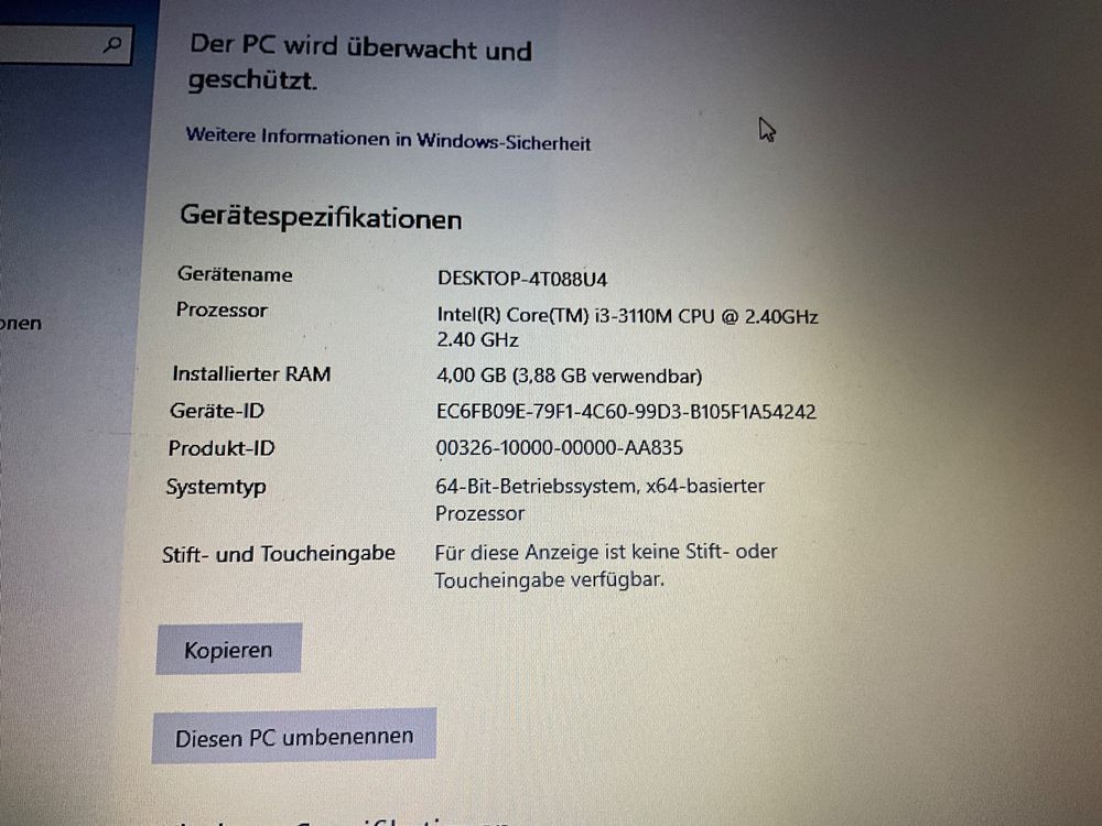 Sony Vaio Model:SVE151J11M Intel Core i3 (Gebraucht) in Chur für CHF 80 ...