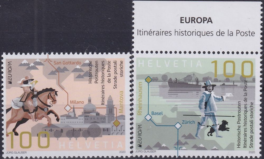 2020, Nr.1780+1781 (Europa) Satz postfrisch **. (Gebraucht) in Sursee ...