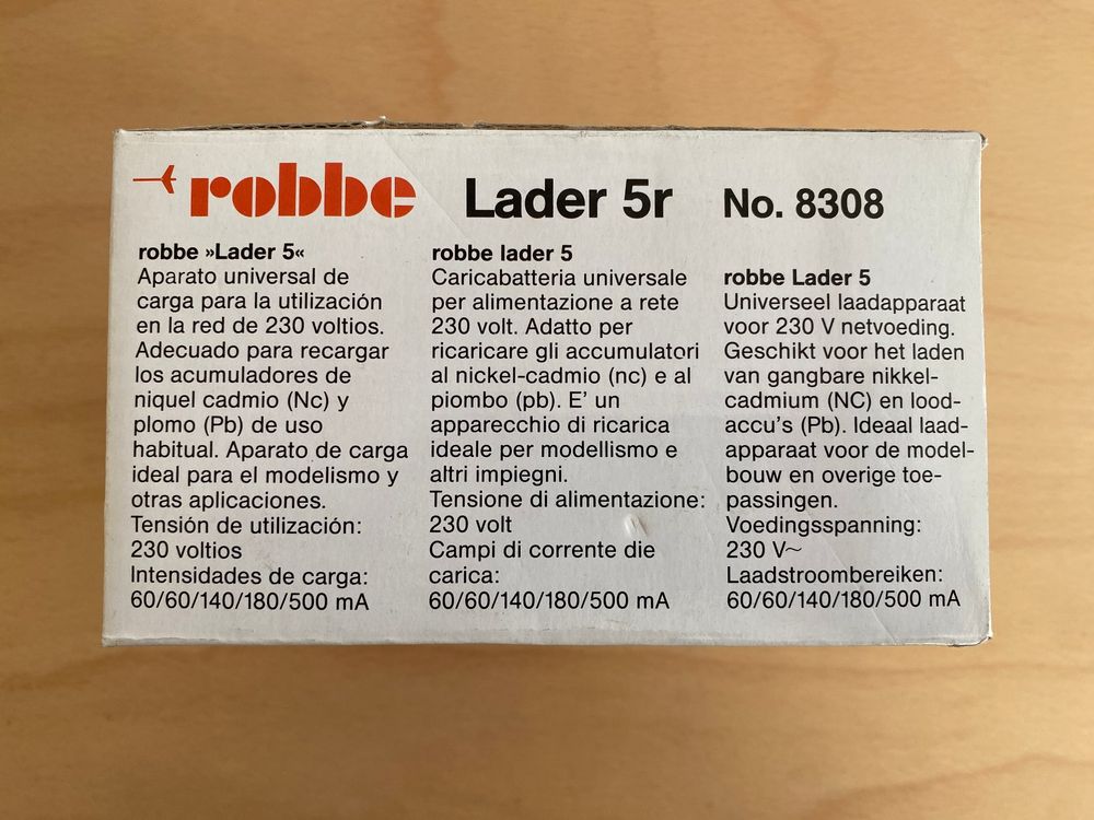 Robbe Ladegerät Lader 5r, Neu und originalverpackt | Kaufen auf Ricardo