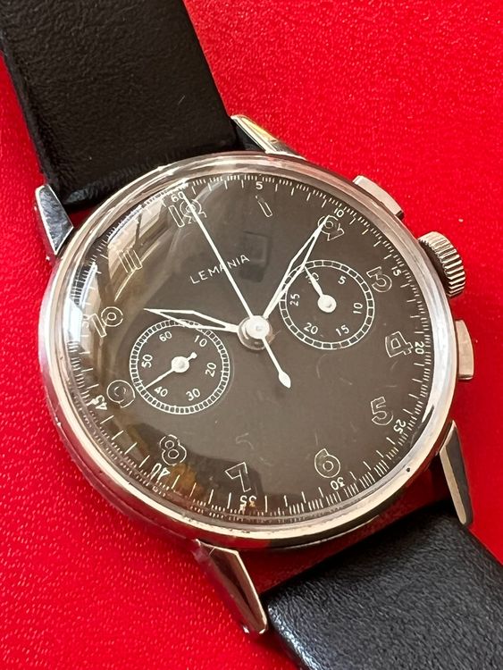 Lemania Chronograph in Stahl mit tollem Caliber 27CH (Gebraucht) in ...