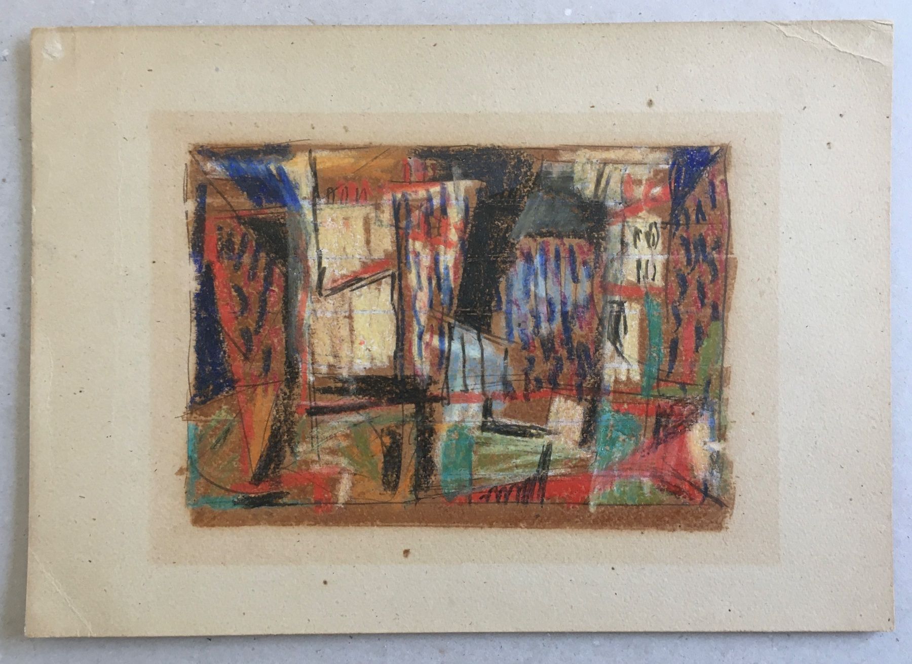 🟡 DESIGN Kunst Wachskreide wohl Karl Fred Dahmen 1917-1981 (Gebraucht ...