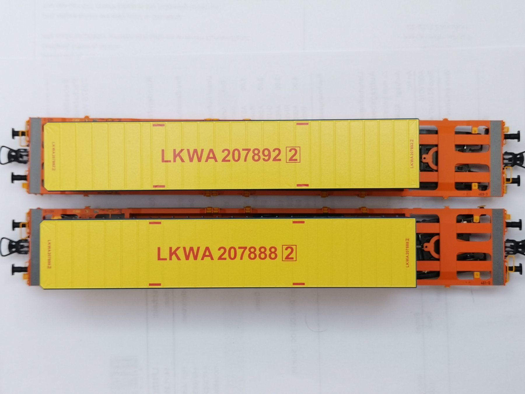 Roco H0 6600064 2-tlg.Set Taschenwagen T5 Wascosa LKW Walter (Neu und ...