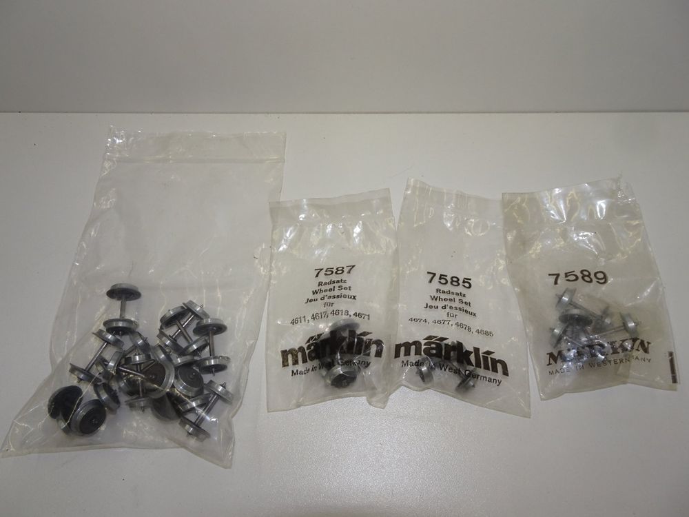 Märklin Achsen Rad Räder Ersatzteile HO GS 7585 7587 7589 | Kaufen auf ...