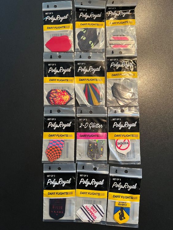 12er Pack neue Dart Flights ( Packet Nr.4 ) (Neu und originalverpackt ...
