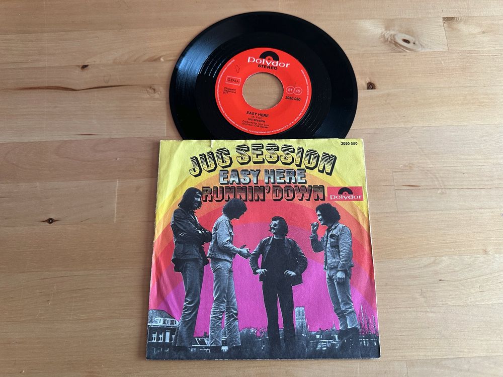 JUG SESSION rare Singe Easy Here 70's Rock Kult Top Hit (Gebraucht) in ...