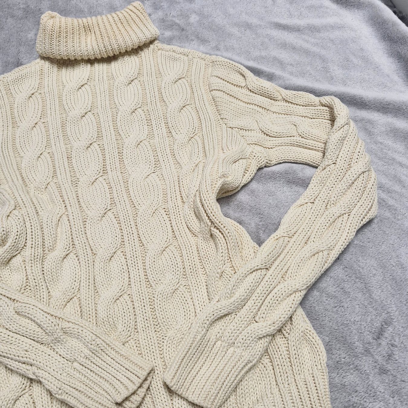 Pull Ralph Lauren Col Roulé Crème, taille L-M (D'occasion) à Marin ...