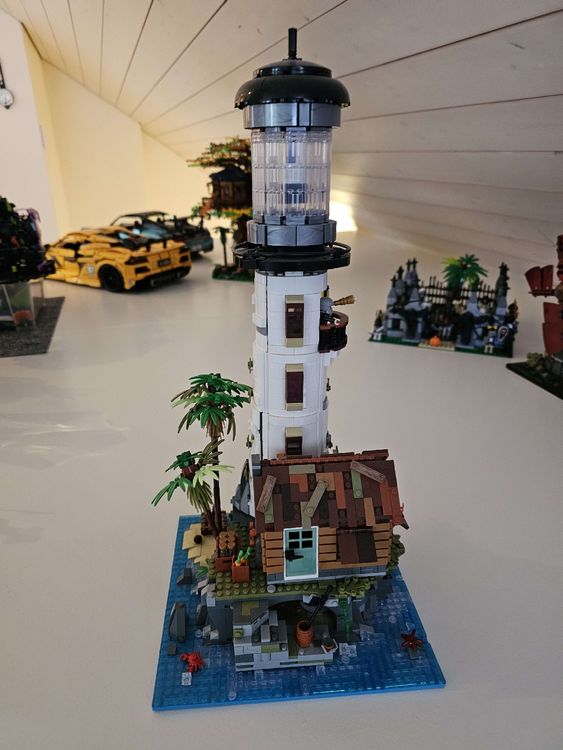 MOC Micro-Lego Leuchtturm mit Hütte und Meer (Gebraucht) in Fällanden für CHF 38 – nur Abholung ...