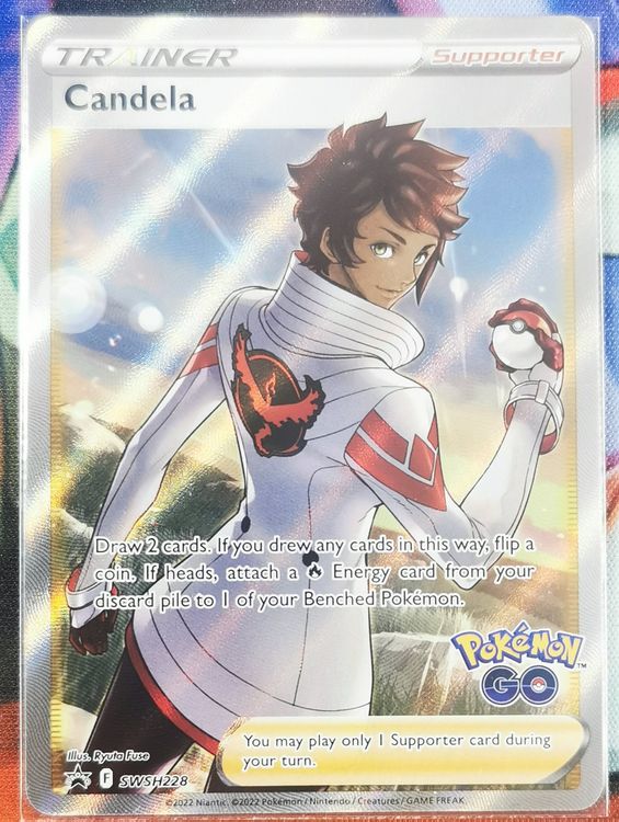 Pokemon Candela SWSH228 Holo Promo Pokemon Go EN (Neu (gemäss ...