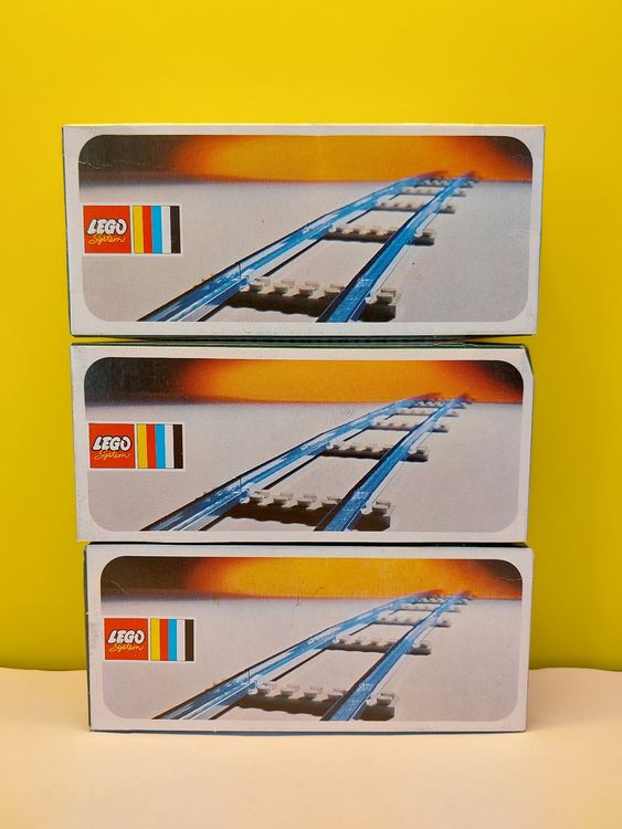 Lego System von 1966; Nr.150 - 3 x Schienenset 4,5V /12V NEU (Neu und ...