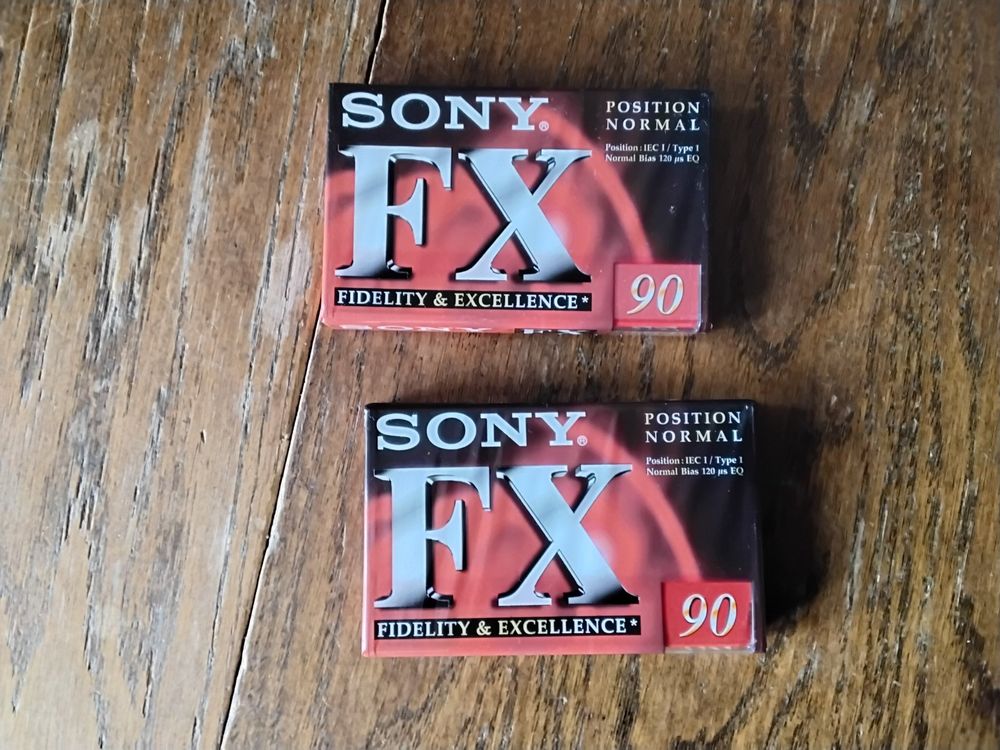 Sony FX 90 2 X Musik Kassetten Leer Original Verpackung (Neu und originalverpackt) in Biel ...