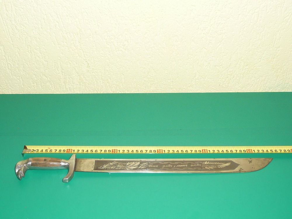 2 lang Messer in Lederscheide und 1 Dolch | Kaufen auf Ricardo