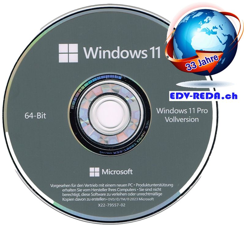WINDOWS 11 PRO OEM 64 BIT DVD Sprache deutsch (Neu (gemäss Beschreibung ...