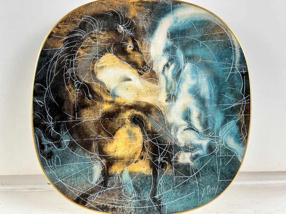 Zwei Pferde Hans Erni Rosenthal Teller | Kaufen auf Ricardo