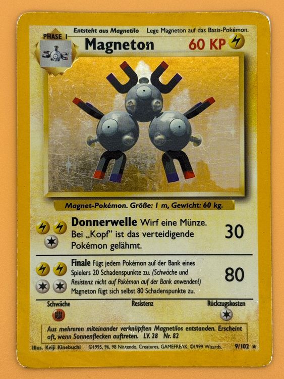 Magneton 9/102 Holo Pokémon Base Set ab 1.- (Neu (gemäss Beschreibung ...