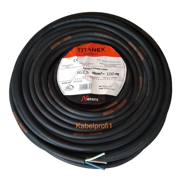 H07RN-F TITANEX® PREMIUM Kabel 3x2,5mm2 Preis pro Meter (Neu und originalverpackt) in Herisau ...