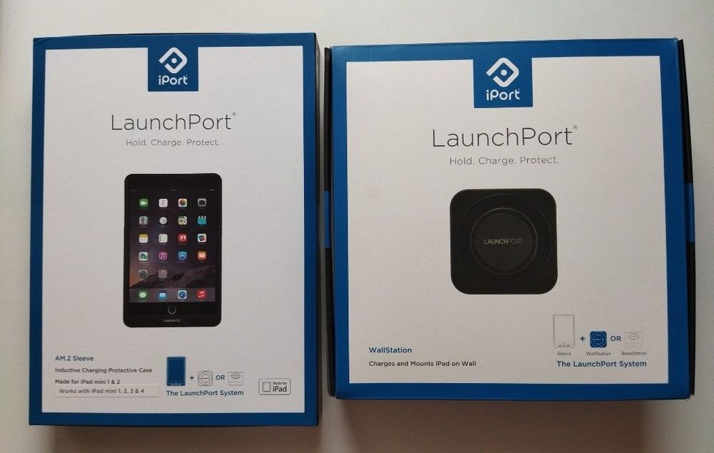 iPort Launchport WallStation + LaunchPort AM.2 Sleeve Black (Neu und ...