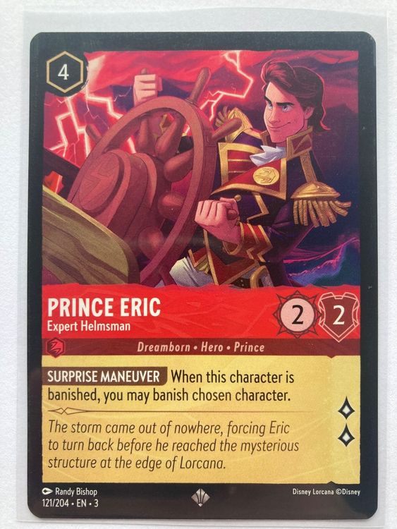 Lorcana Disney PRINCE ERIC 121/204 EN-3 SUPER RARE (D'occasion) à ...