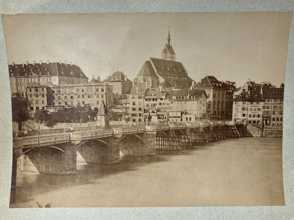 Rheinbrücke Basel Foto 1888 | Kaufen auf Ricardo