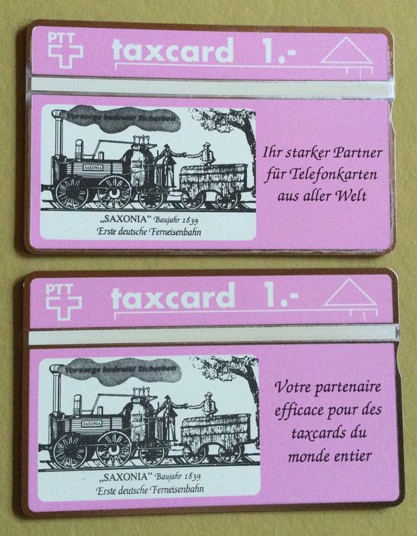 Taxkarten Set Saxonia 1.-Fr. ungelaufen | Kaufen auf Ricardo