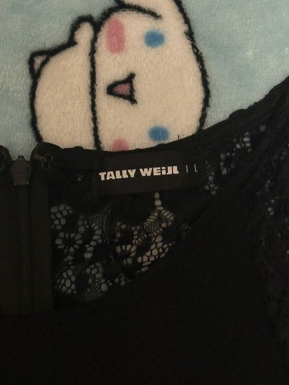 Tally Weijl Black Dress with Lace Details - Emo Gothic (Gebraucht) in ...