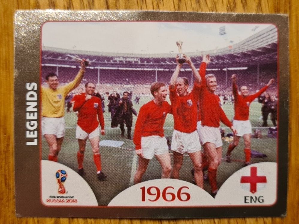 Panini WM 2018, Legends England, Gold Edition, Bild 677 (Neu (gemäss ...