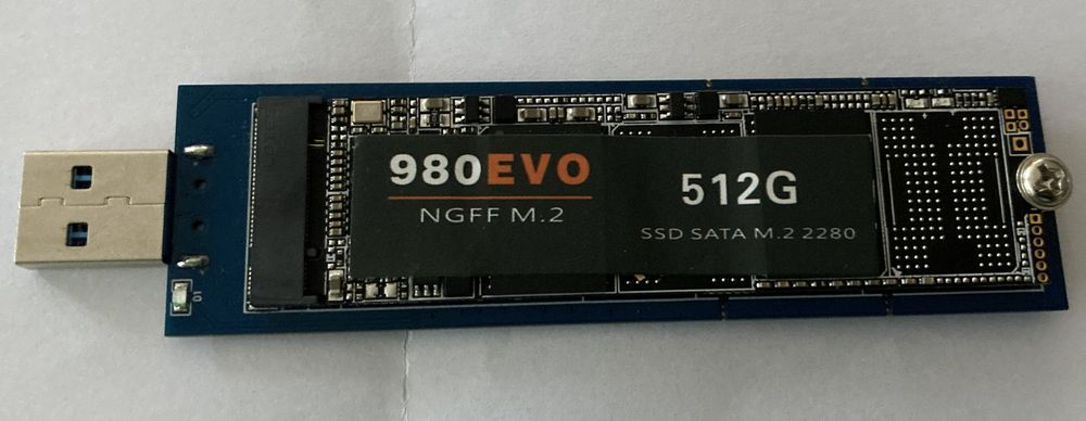 512 GB MGFF M2 EVO 980 SATA SSD auf USB3 | Kaufen auf Ricardo