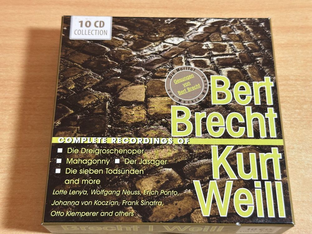 Bert Brecht & Kurt Weill – Complete Recordings Of 10 CD (Gebraucht) in ...