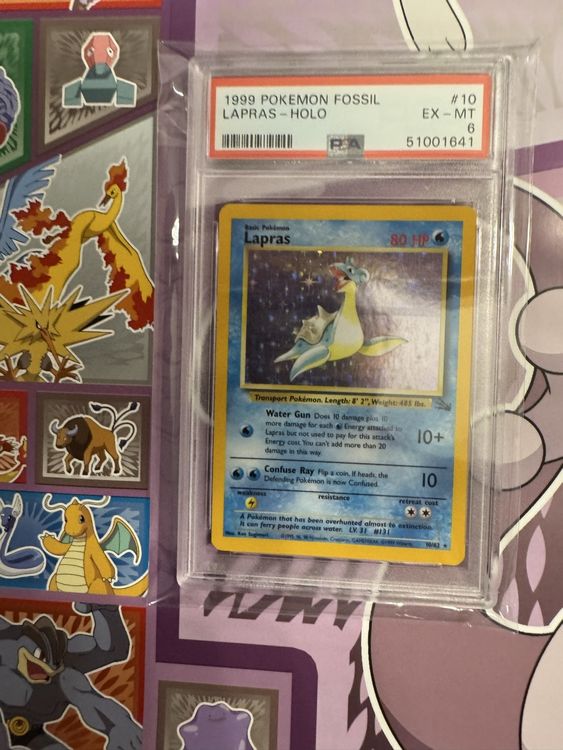 Pokemon Karte Lapras Holo Fossil Selten PSA 6, Top Deal! (Gebraucht) in ...