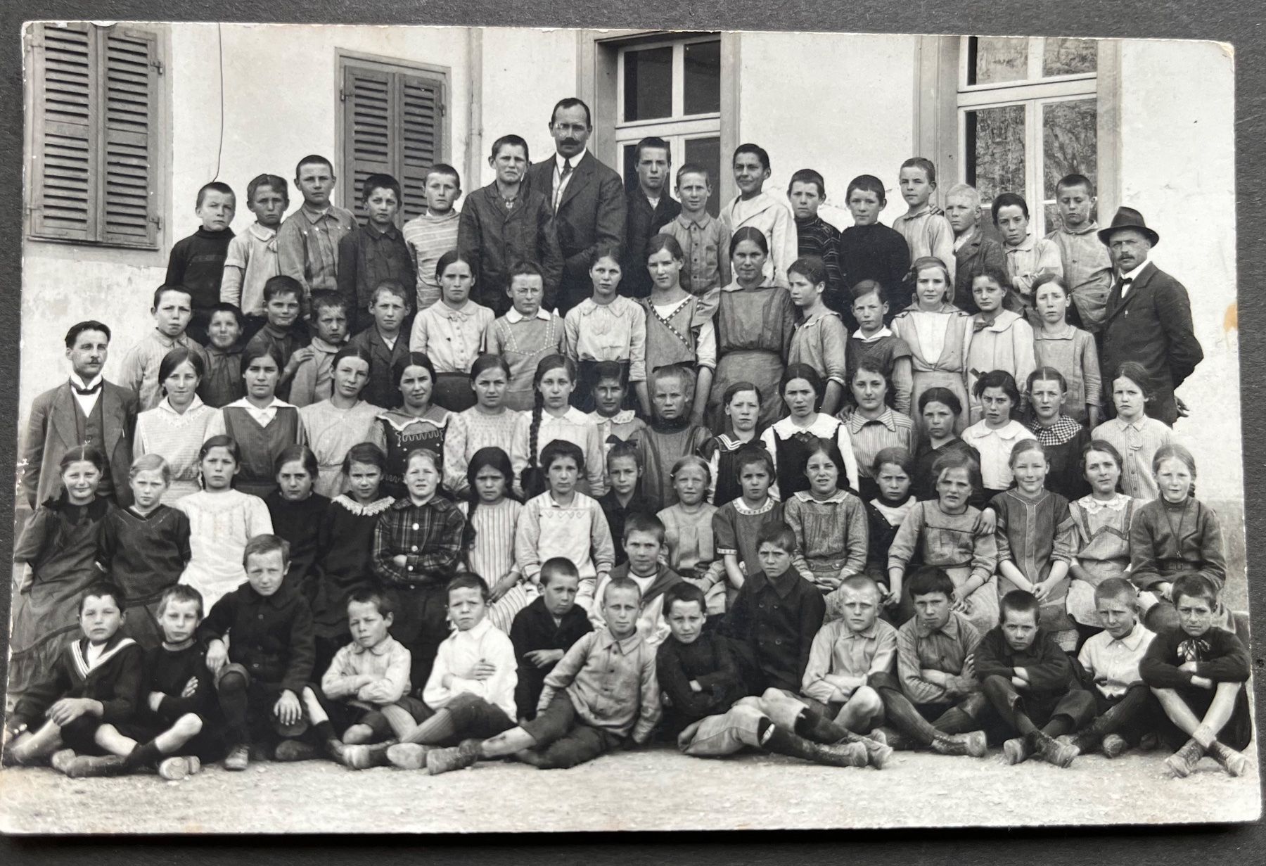 Schulklasse evt in Obstalden, ca 1940, Fotokarte (Gebraucht) in Wabern ...