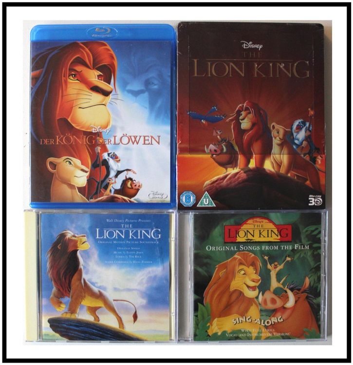 Walt Disney König der Löwen Paket Steelbook blu-ray Musik & | Kaufen ...