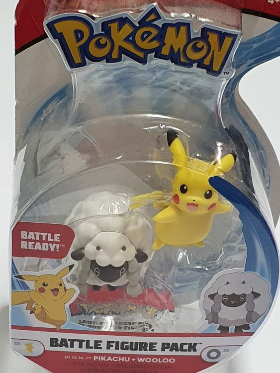 Pokémon - Battle Figure Pack / Pikachu + Wooloo (Neu und ...