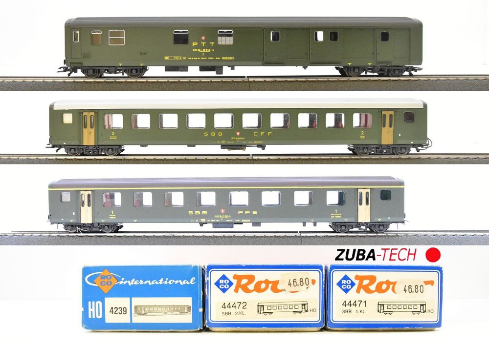 3x Roco EW II Personenwagen SBB H0 GS mit OVP | Kaufen auf Ricardo