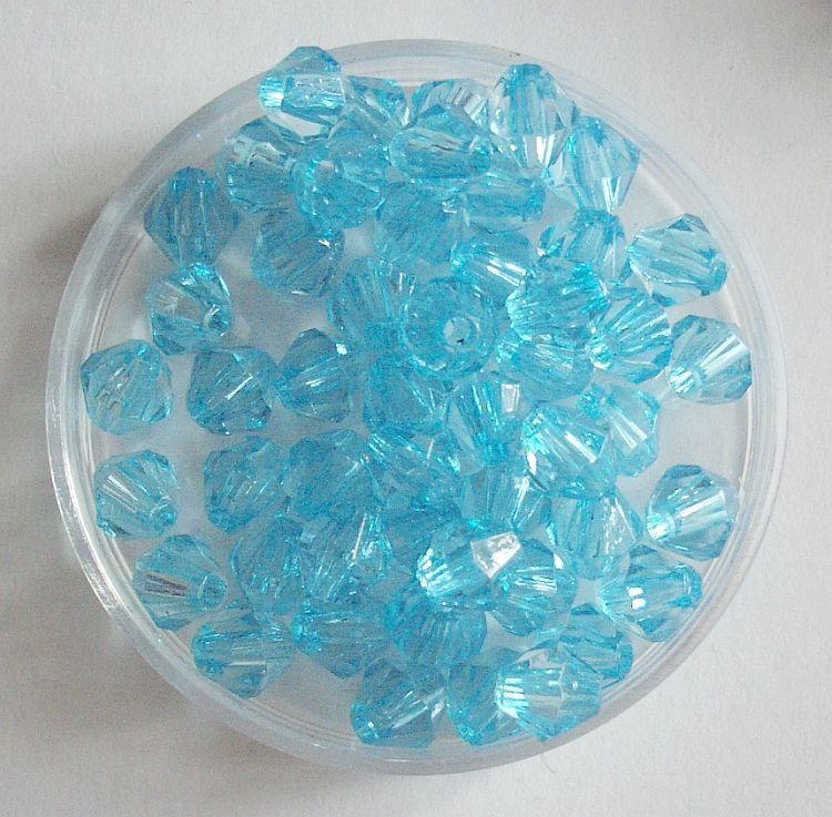 Acrylschiffperlen Aqua 6 mm | Kaufen auf Ricardo