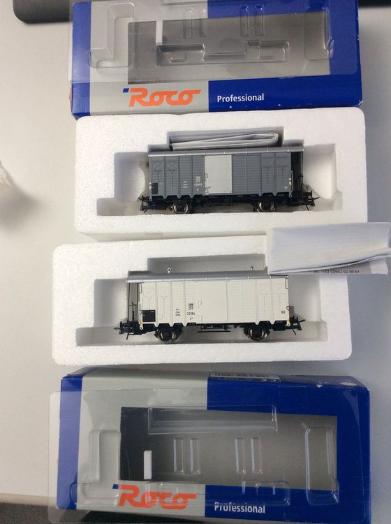 ROCO 47502 + 47503 SBB Güterwagen (Neu und originalverpackt) in Luzern ...